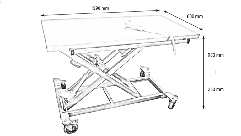 Table vétérinaire de consultation brancard ELITE - Vetinox