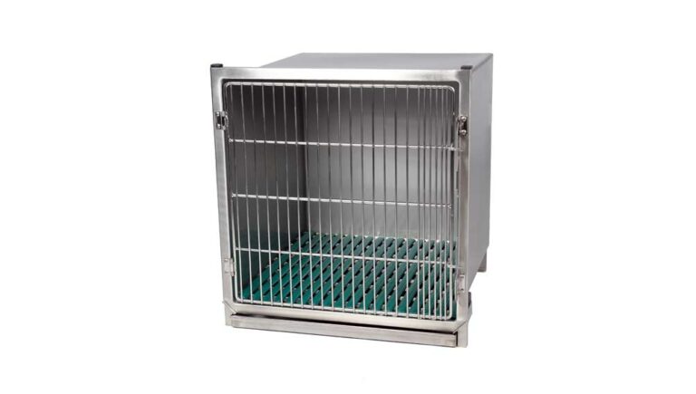 Porte grille inox 625x630 mm H/L, pour cage B inox - Vetinox