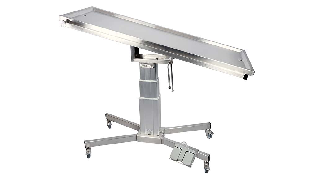 Surgical X-base table with two drain outlets 1400x530 electric column ...