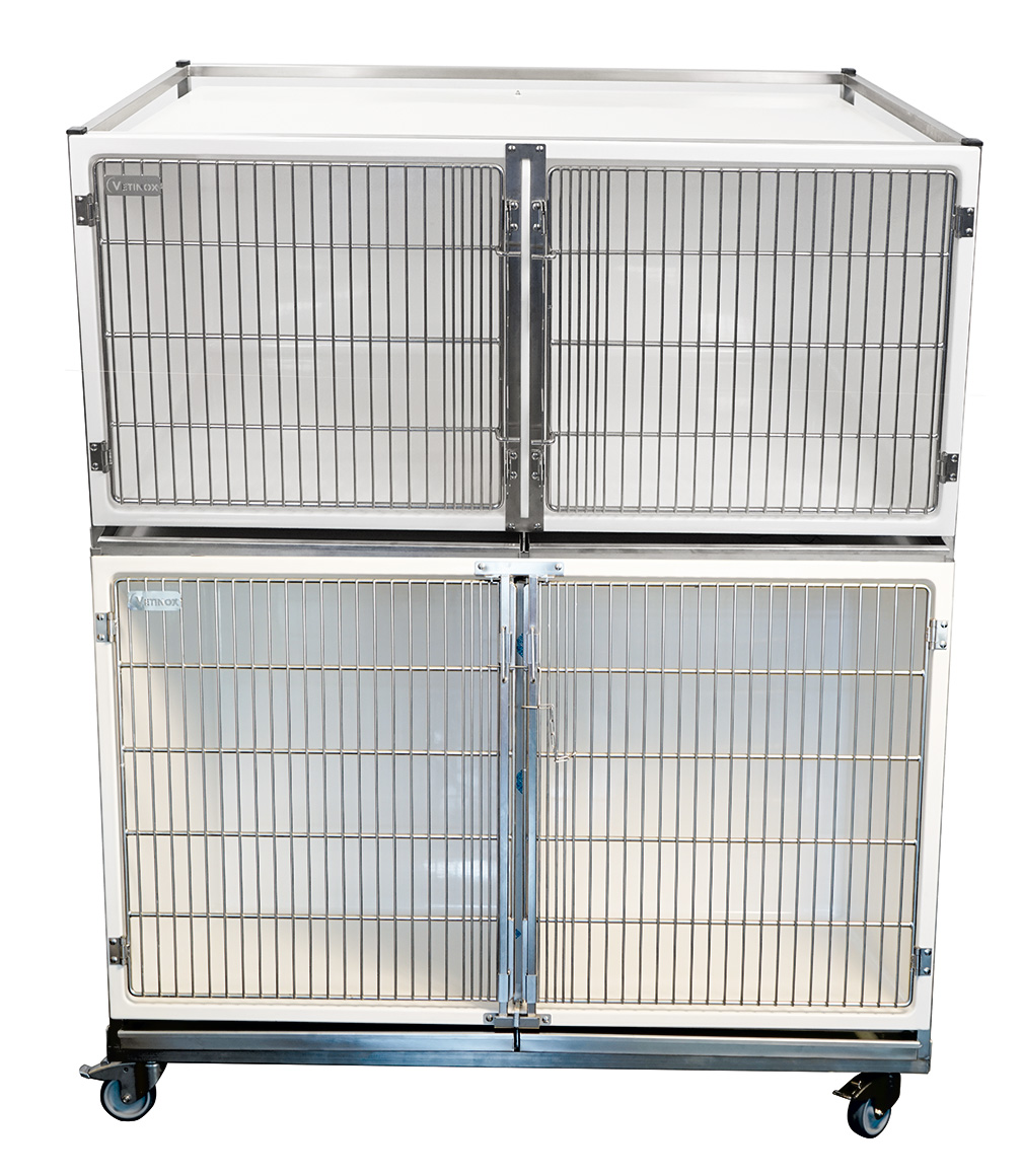 Set of 2 polyester cages: 1C+1 double B stainless steel grid + 2 ...